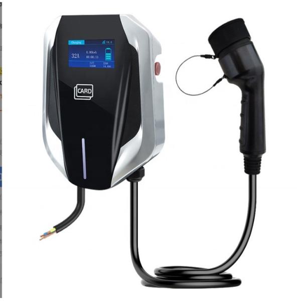 Quality RDC Commercial Level 3 Type 2 J1772 7.4KW 11KW 22KW EV Charger for 4.3 Inches Screen for sale