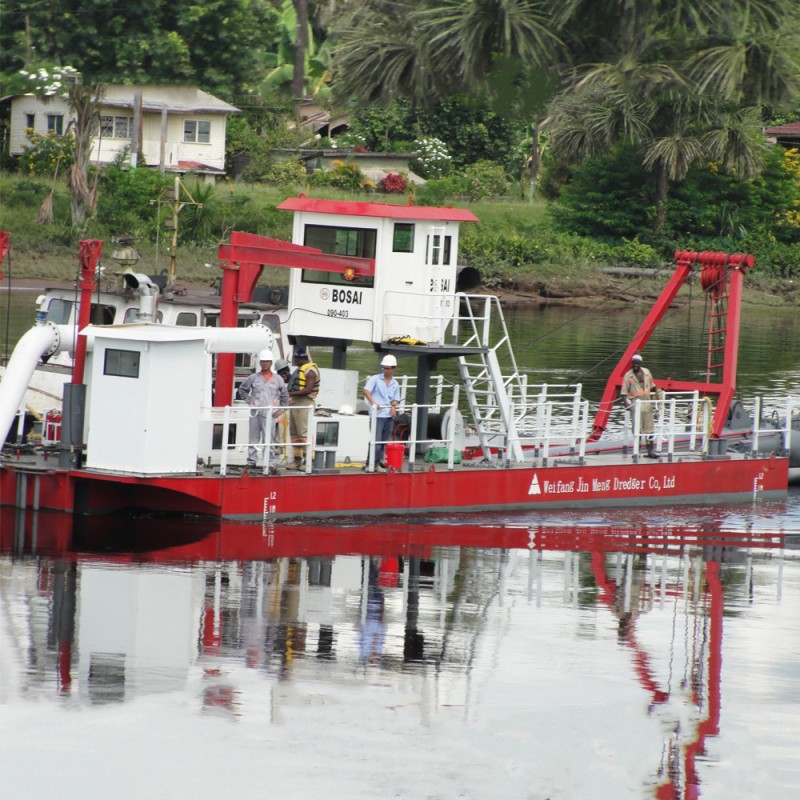 JMD350 River small dredger machine operation view