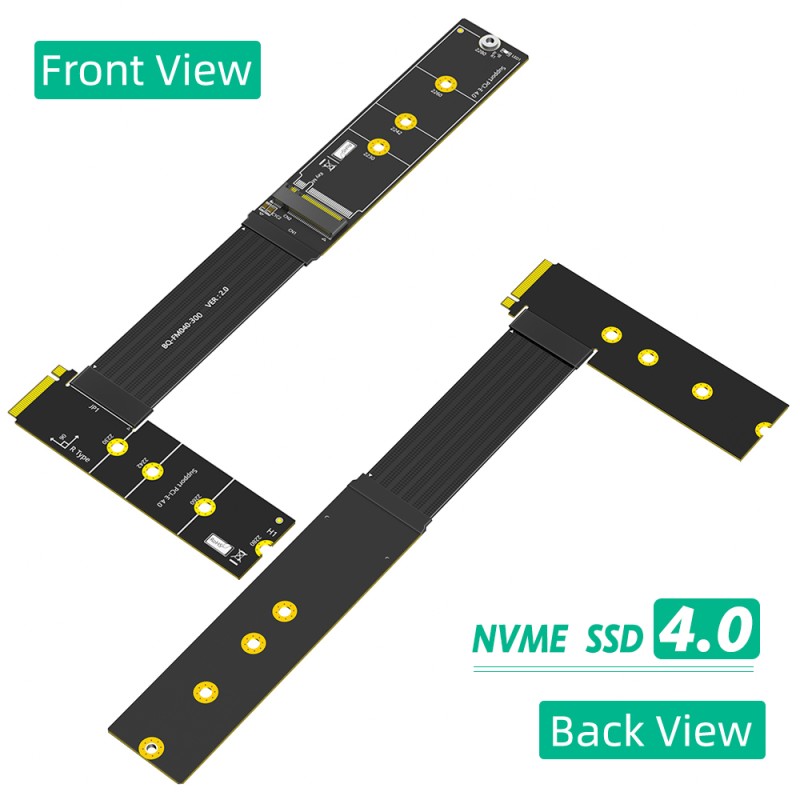 M.2 NVME SSD Extension Cable side view