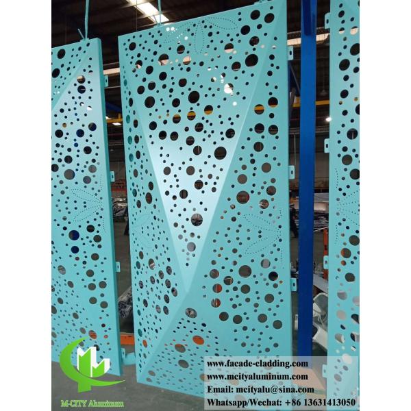 Quality 3mm Powder Coated Perforated Aluminum Facade Cladding with Customizable Designs for sale