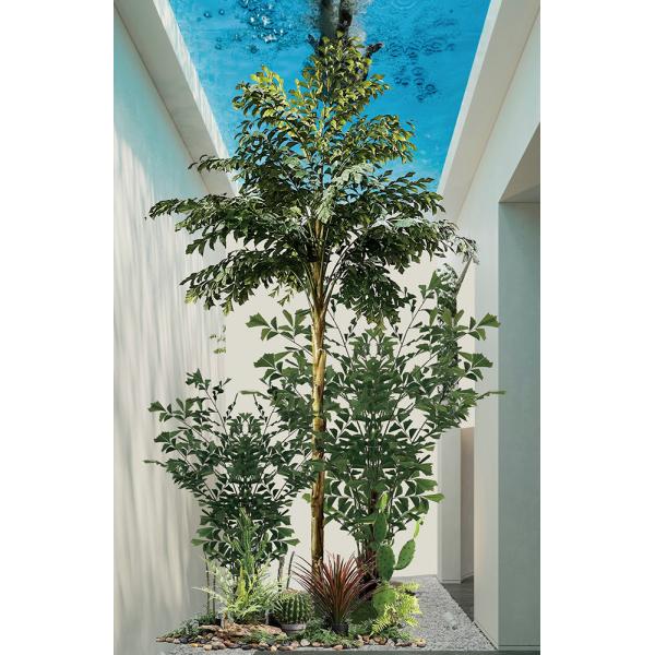 Quality 170cm Artificial Landscape Trees Fishtail Plant Indoor Decoration No Watering for sale