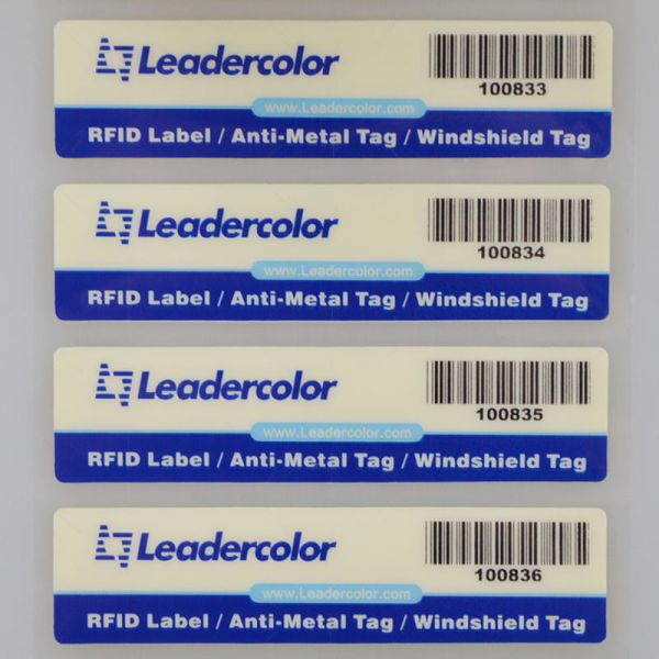 Quality Windshield Anti Transfer RFID Label Sticker For Vehicle Management for sale