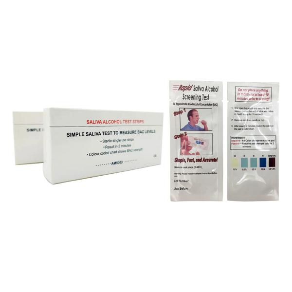 Quality 99% Specificity Saliva Alcohol Test Strips Accuracy Home Use for sale