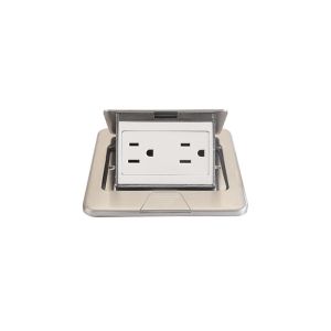 Quality 3.4A 5V Output USB Dual Charger Pop Up Floor Outlet Stainless Steel UL / CUL for sale