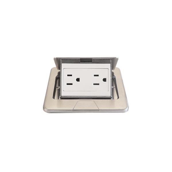 Quality 3.4A 5V Output USB Dual Charger Pop Up Floor Outlet Stainless Steel UL / CUL Listed for sale