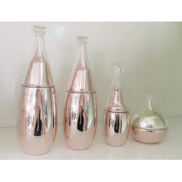Quality Attractive Glass Cosmetic Pump Bottle / 100ml Pump Bottles / Cosmetic Packaging for sale
