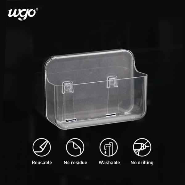Quality Damage Free Mounting Medium Shower Caddy Clear Bathroom Fittings for sale