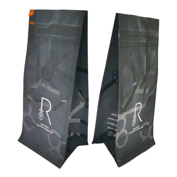 Quality Custom Printed Matt Mylar Bags Stand up Pouch Packaging Coffee Pouches Moisture Proof Reusable Flat Bottom Food Packaging Bags for sale