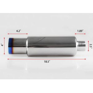 Quality N1 Style 2.5" Inlet 4.0" Outlet Toyota Exhaust Muffler for sale