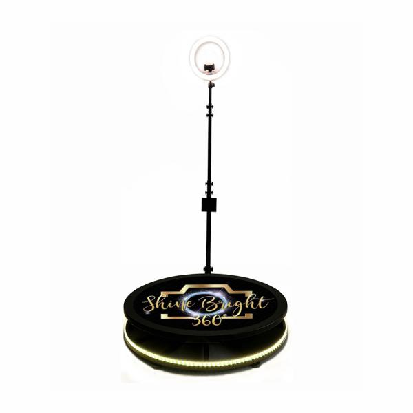 Quality 360 Spinning Video Booth Selfie Camera Automatic Rotating Photo Platform for sale