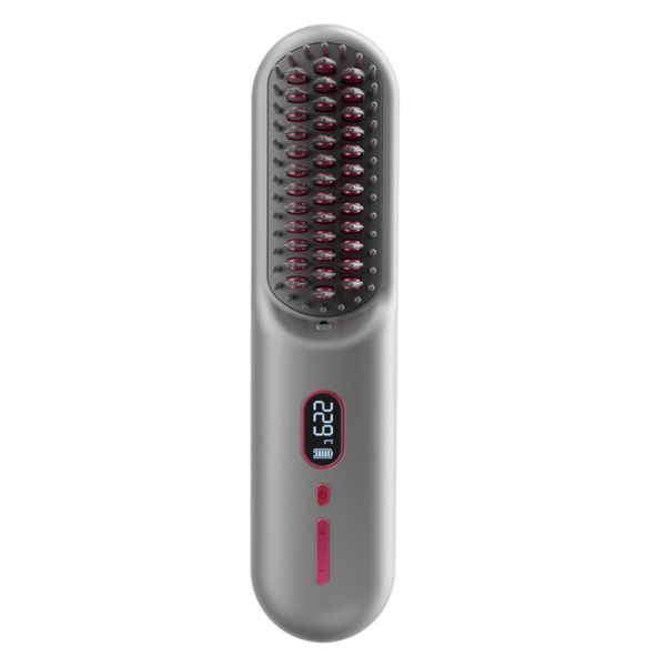 Quality 110V 220V Electric Hair Dryer Brush With LCD Display And Negative Ion Technology for sale