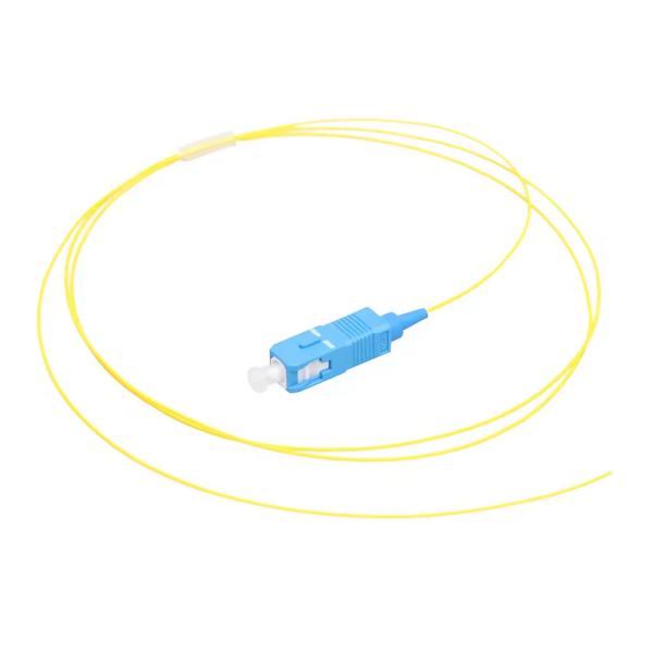 Quality 0.9mm 1/1.5 Meter FTTH Sc-upcyellow SC/APC Sinle Core Sm G.652d Core Sc Fiber for sale