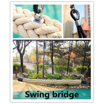 Quality Outdoor Rope Climbing Playground Swing Bridge for Children for sale