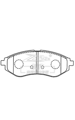 Quality Chevrolet Lova Ceramic Brake Pad D1269 96534653 Front Ceramic Pads for sale