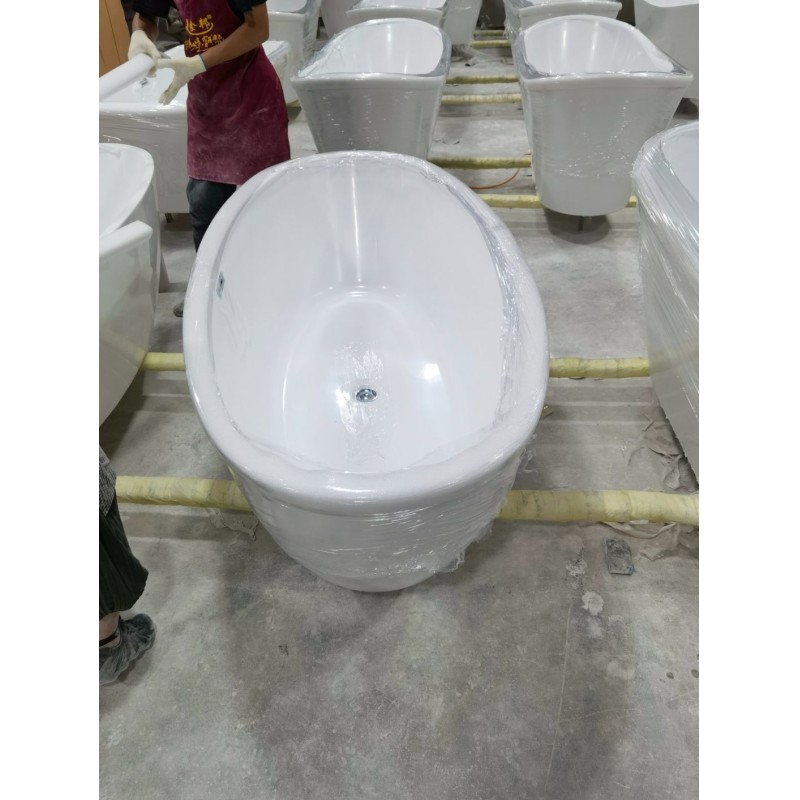 Oval Typical Luxury Freestanding Bathtub Egg Design Bulk Packing for Option