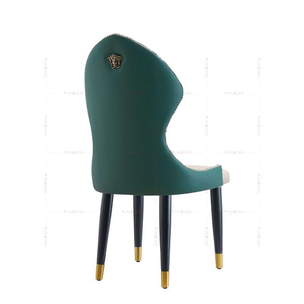 Quality YUNZONN Luxury Fabric Design Stainless Steel Legs Dining Chair for sale