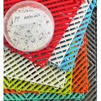 Quality 2500Lbs UV Resistant PP Garage Floor Tile With Ribbed Surface Finish for sale