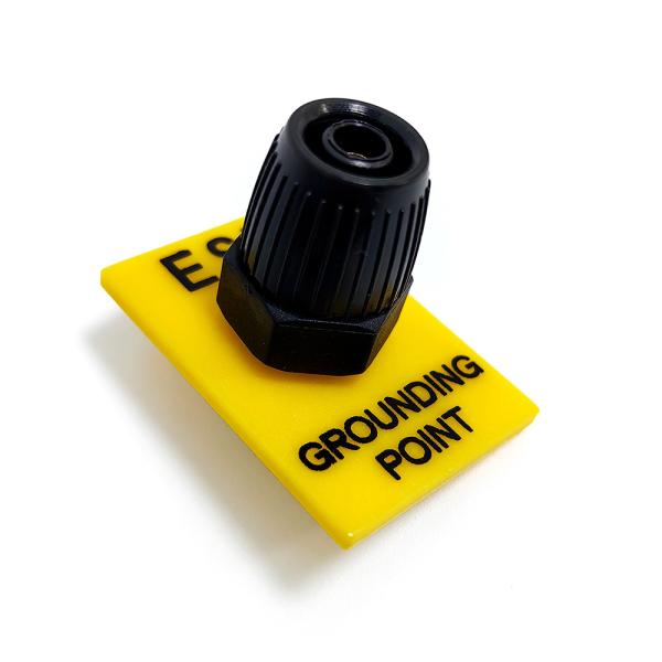 Quality ESD Earth Facility 1x10mm Stud Yellow Grounding Plug Socket for sale