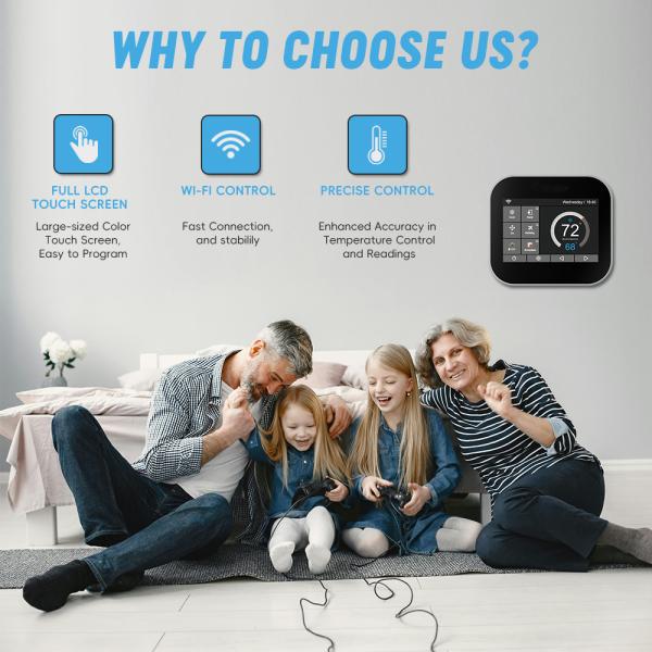 Quality Smart Thermostat | WiFi/7-Day Programming, Efficient Temperature Control Choice for sale