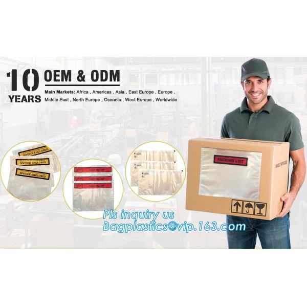Quality adhesive printed Fedex packing list envelope for documents, postal self adhesive for sale