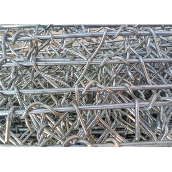 Quality Galvanized Gabion Wire Mesh 60x80mm Hole Size 2.0-4.0mm Wire Diameter for sale