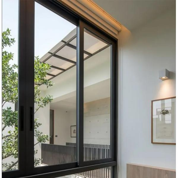 Quality Thermally Broken Double Glazed Aluminium Sliding Window With Flynet for sale