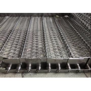 Quality CE Sus 304 Chain Mesh Conveyor Belt Pineapple Washing for sale