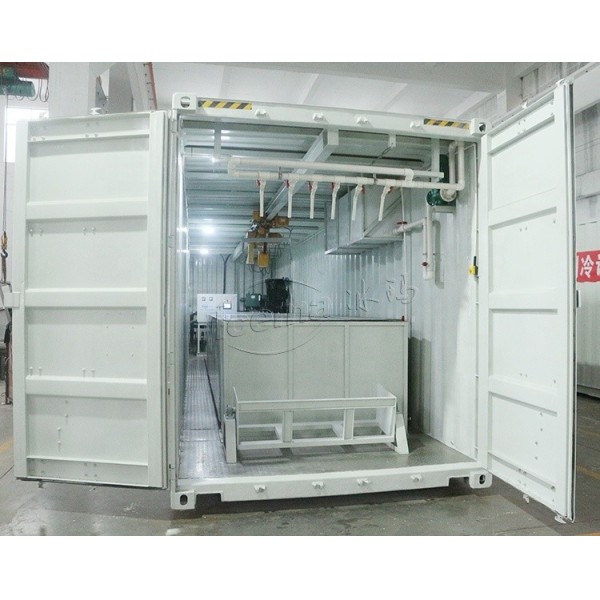 Quality 2000 KG TECUMSEH Compressor 15 Ton Container Block Ice Machine with Mobile Plant for sale