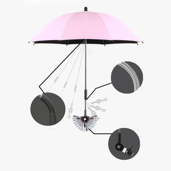Quality UV Protection Sunshade Umbrella for Baby Walking 190T Ponegee Fabric All in 1 for sale