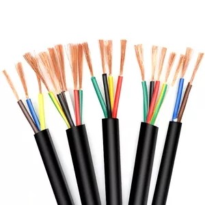 Quality Flexible RVV Electrical Ground Wire Copper Conductor PVC Insulation for sale
