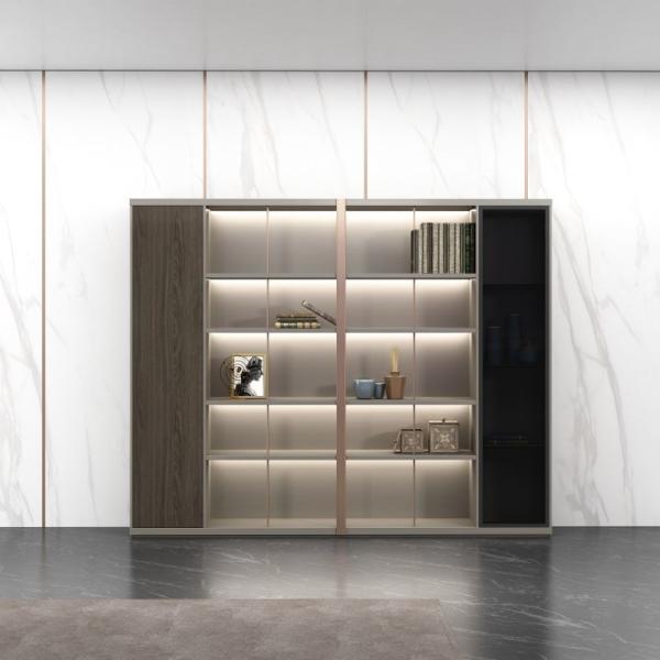Quality Modern Office Furniture Ceo Boss Manager Desk Shelf Background Cabinet Filing Storage Office File Cabinets Bookcase for sale