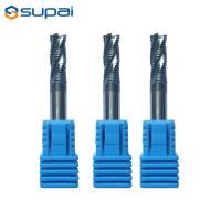 Quality 3 4 Flute Roughing End Mill Wood Cutting Tools For Steel Wood CNC for sale