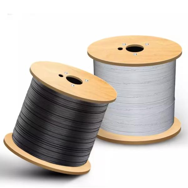 Quality Indoor FTTH Drop Cable , Fiber Optic Drop Wire Self Supporting Bow Type for sale