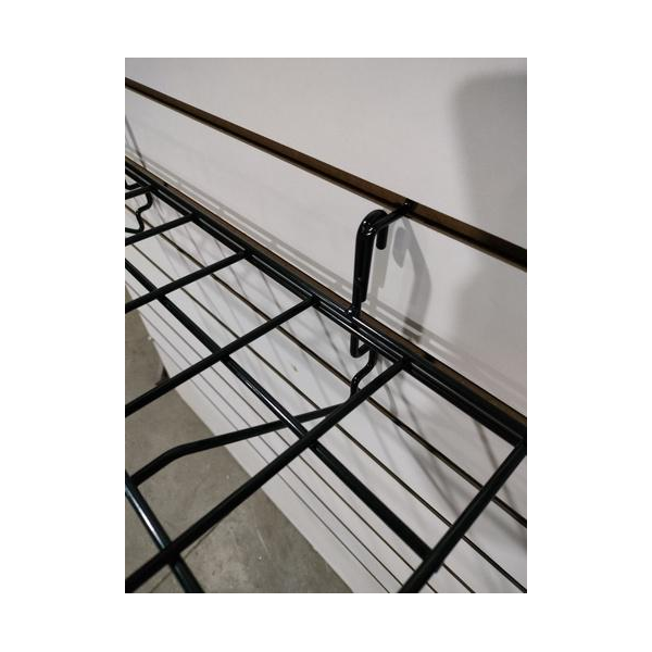 Quality SHELF WITH FRONT LIP -BLACK - GRID / SW for sale