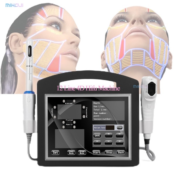 Quality 4D White Hifu Beauty Machine M001 20000 Shots Cartridge 12 Line Hifu Body Machine for sale