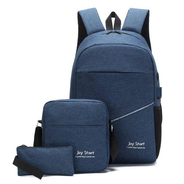 Quality Sympathybag 3 Piece Men Laptop Backpack Anti Theft USB Charging Custom Logo for sale