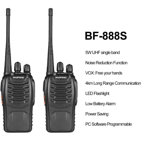 Quality BAOFENG BF-888S Single Band 400-470mhz Handheld Two Way Radio Walkie Talkie for sale