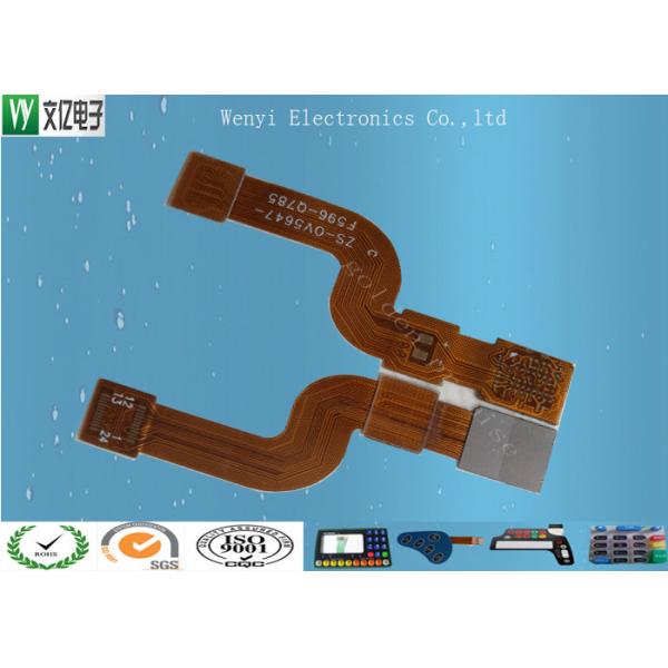 Quality Stainless Steel Stiffener Polyamide Flexible Printed Circuit Cable 0.5 Mm Gold for sale