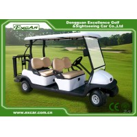 Quality Aluminum 6 Seats White Golf Buggy Cart ADC 48V 3.7KW Electric Golf Cart for sale