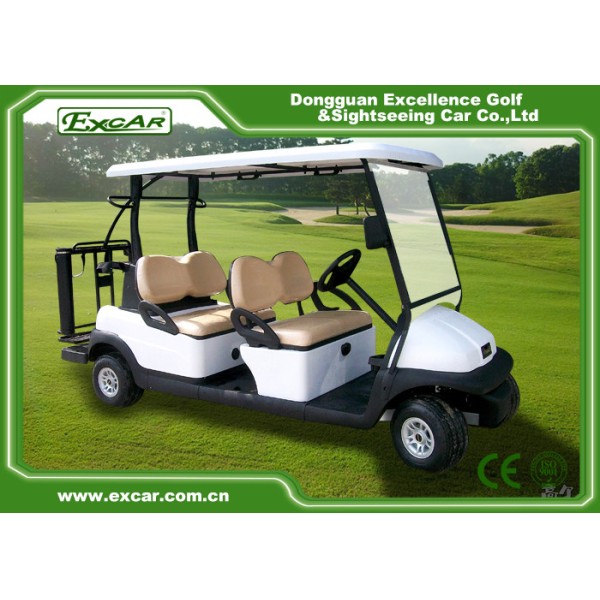 Quality Aluminum 6 Seats White Golf Buggy Cart ADC 48V 3.7KW Electric Golf Cart for sale