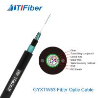 Quality GYXTW53 G652D SM 24 48 Core Armoured Fiber Cable for sale