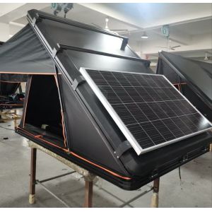Quality 4-Person Aluminum Triangle Clamshell Hard Shell Sleeping Roof Box Outdoor for sale