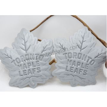 Quality Leaf Shape 8C 3M Reflective Labels Embossed TPU Patches Customized for sale