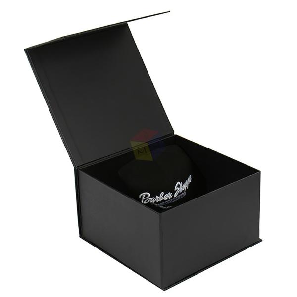 Quality Personalized Rigid Cardboard Paper Folding Baseball Cap Packaging Box With Custom Stamping Logo for sale