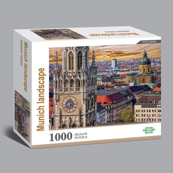 Quality Cardboard Map 1000 Pcs Jigsaw Puzzle Games For Adults Custom Printing OEM for sale