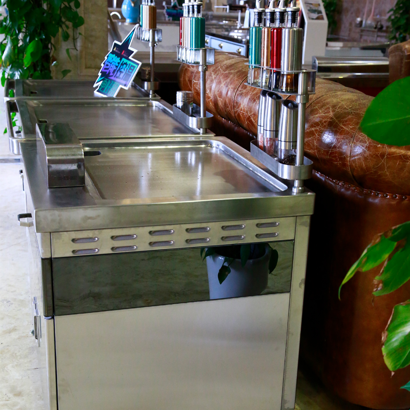 Teppanyaki Grill Table in use at restaurant