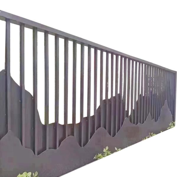Quality Infrastructure Two Rail Aluminum Fence Powder Coated Aluminium Balustrade for sale