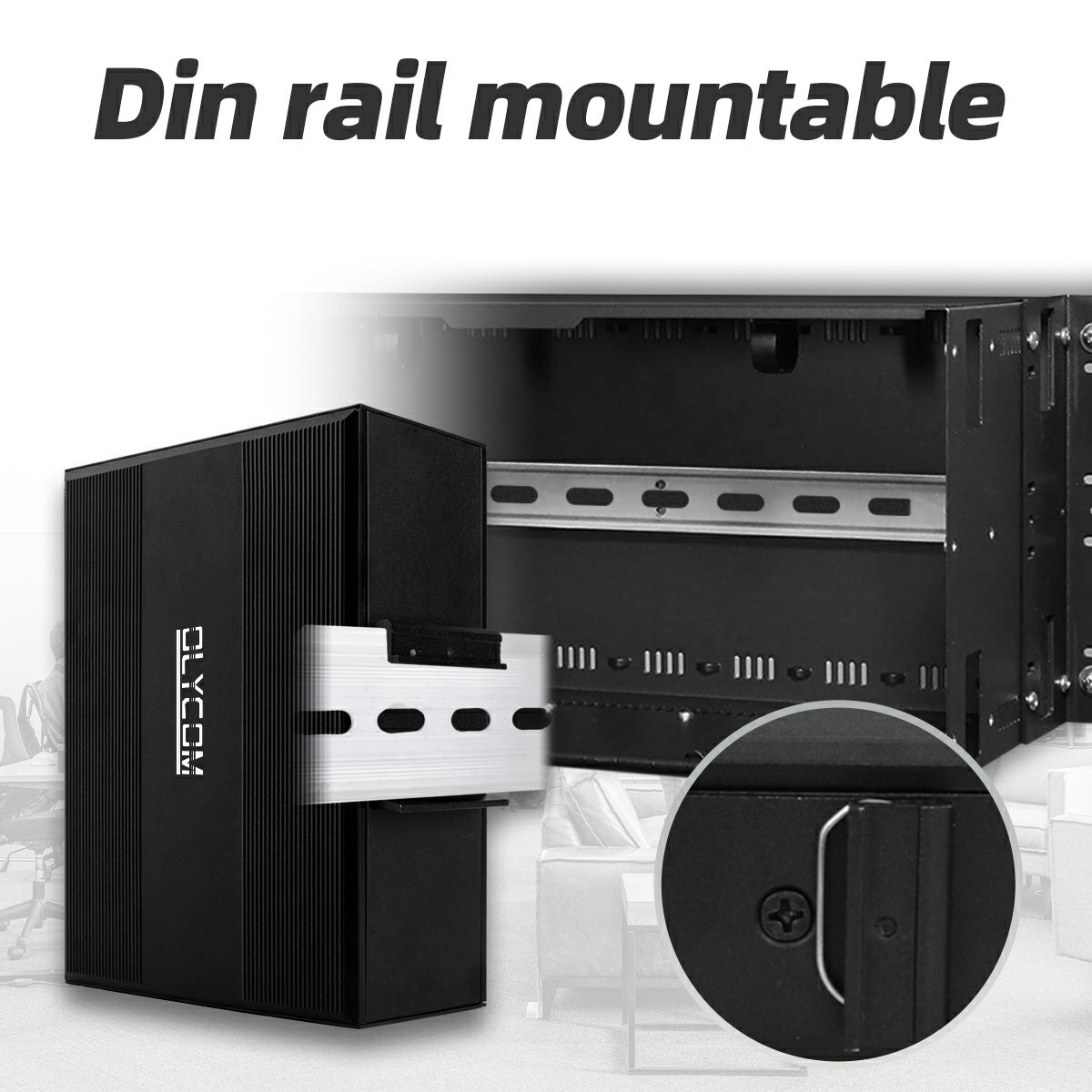 Quality 2.5G L2 Managed Industrial PoE Network Switch Support ERPS MSTP Ring Din Rail for sale