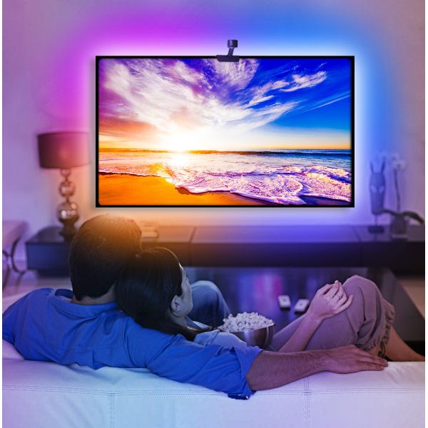 Quality Smart Rgbic Ambient Light TV Sync 12V 2A 30pcs LED Per Meter for sale