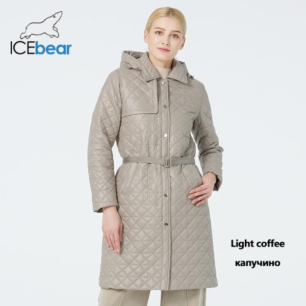 Quality Versatile Bio Down Woman Coat Spring Quilted Jacket With Trenchcoat Style for sale